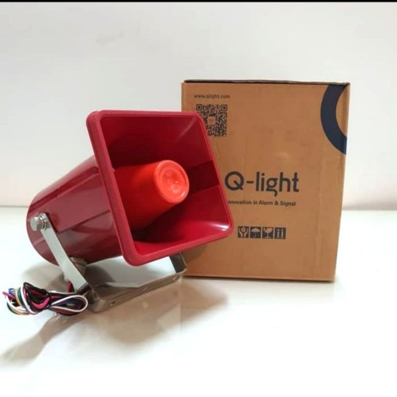 Jual SEN25-WS-LC, QLIGHT ELECTRIK HORN SPEAKER 220VAC/24VDC | Shopee Indonesia