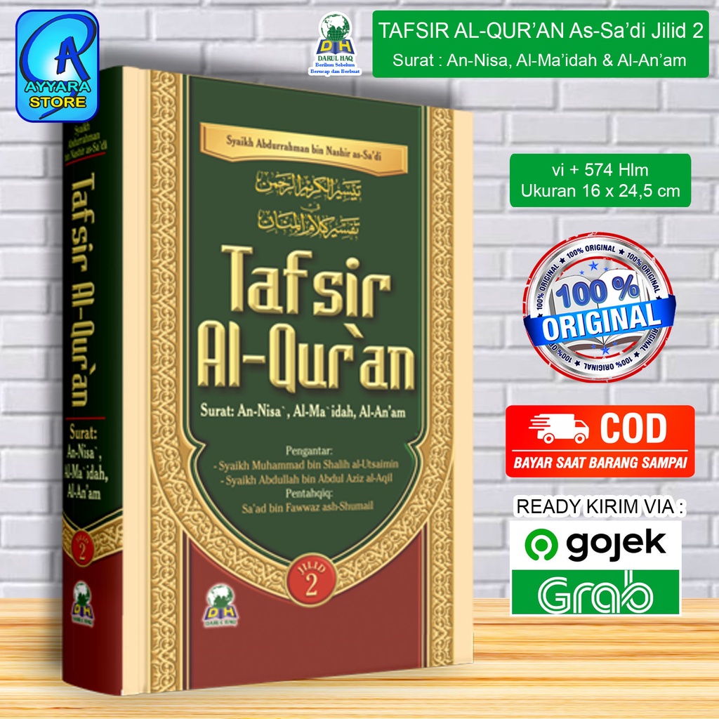 Jual Tafsir Al Quran Syaikh Abdurrahman as Sadi Jilid 2 - Syaikh ...