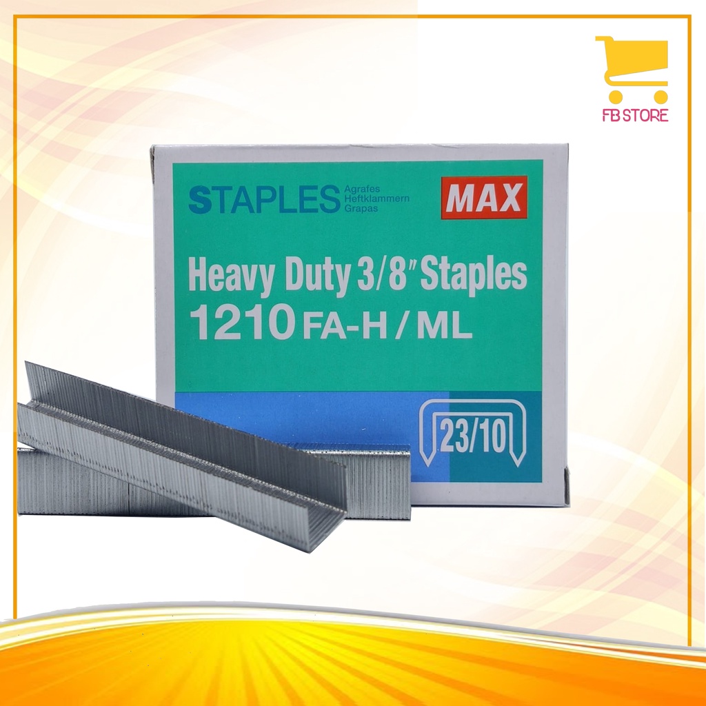 Jual Isi Staples / Stapler Max ORIGINAL Heavy Duty 3/8" 1210FA-H / ML ...