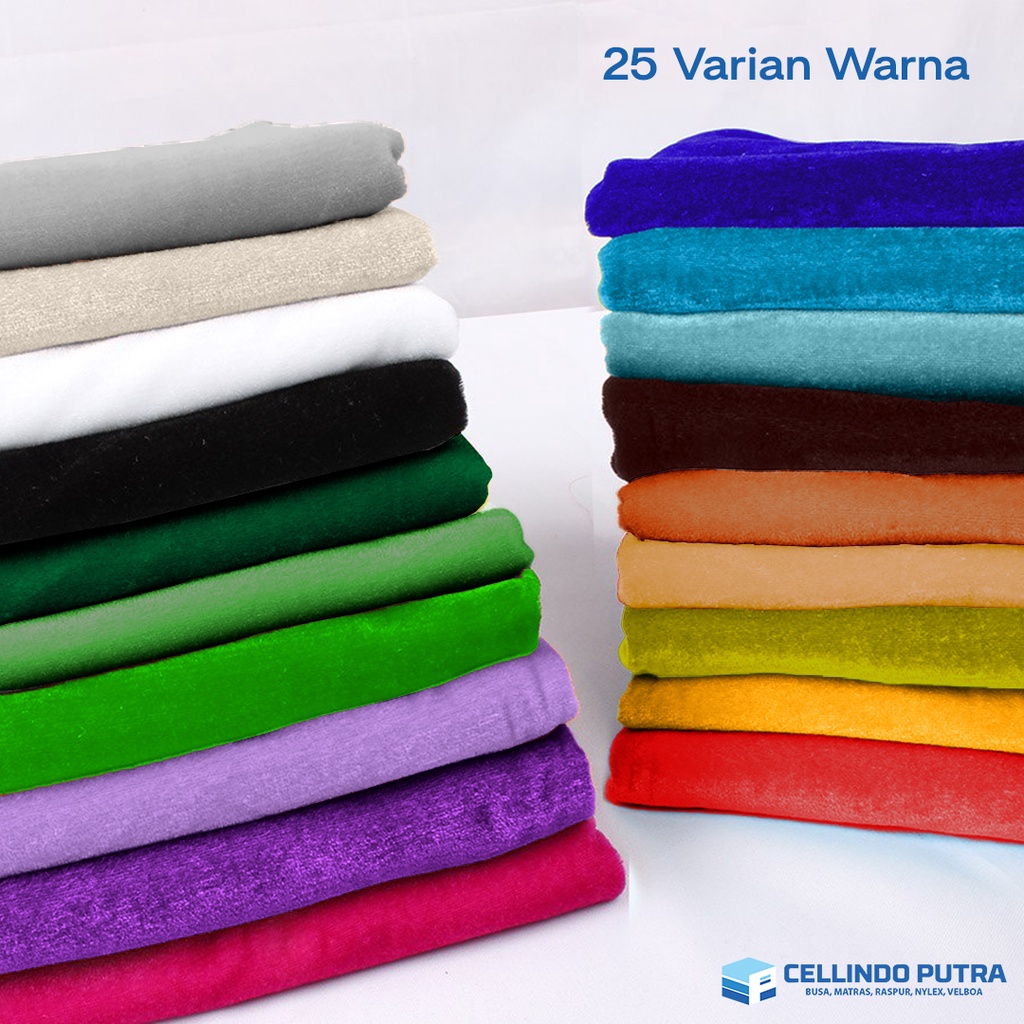 Jual Cellindo Kain Velboa Ghesang Polos Bahan Bulu Boneka & Bantal (ECERAN) | Shopee Indonesia