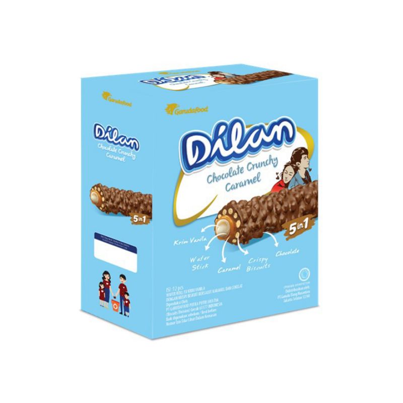 Jual Dilan Chocolate Crunchy Caramel box | Shopee Indonesia