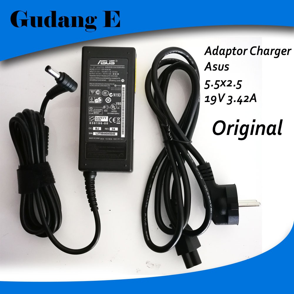 Jual Adaptor Charger laptop asus X45 X45A X45C X45U X45V X45VD X45A 3 ...