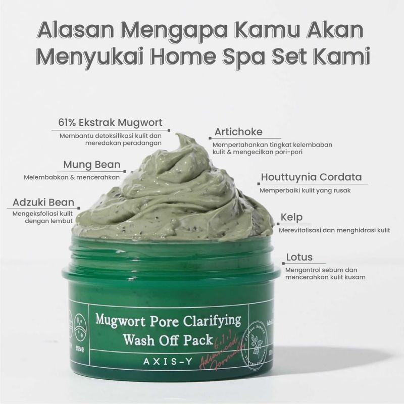 Jual AXIS-Y Mugwort Mask / Axis-y Dark Spot Correcting Glow Serum ...