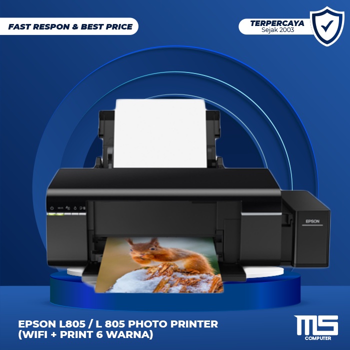 Jual Epson L805 / L 805 Photo Printer (Wifi + Print 6 Warna) | Shopee Indonesia
