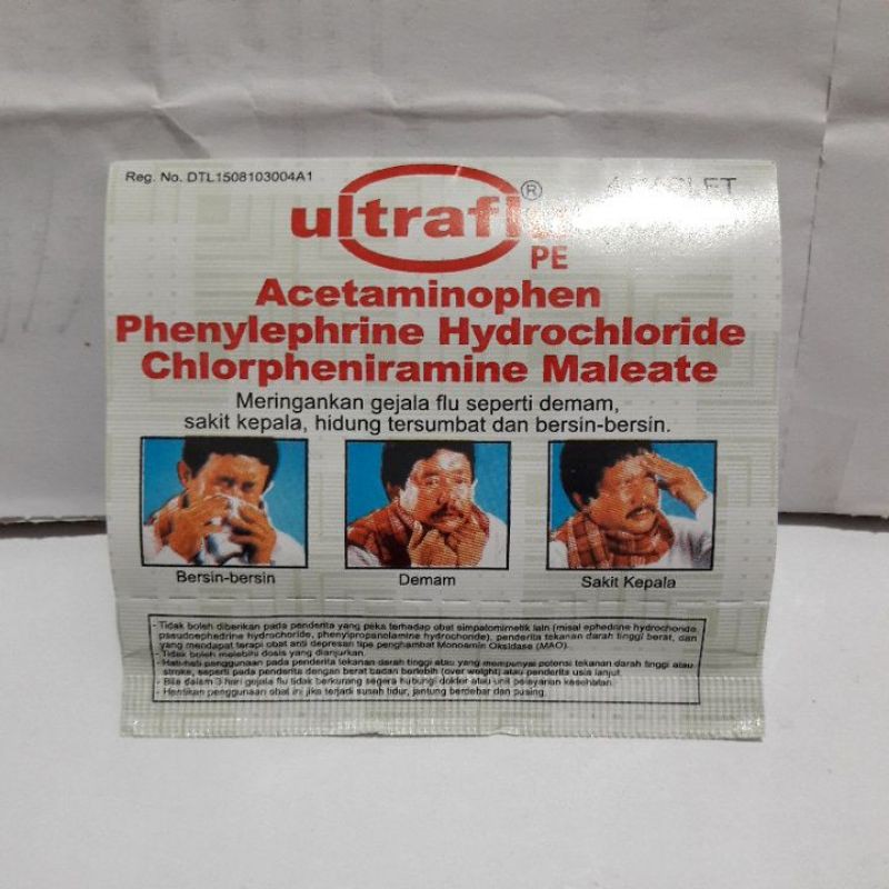 Jual ultraflu obat flu 1strip(4tablet) | Shopee Indonesia