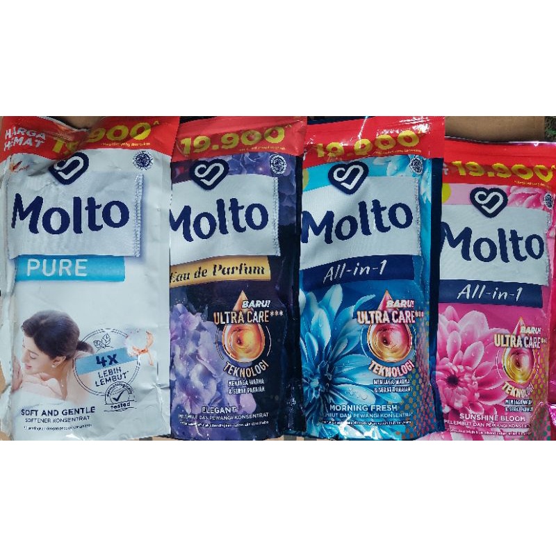 Jual Promo Molto pewangi pakaian Terbaru All in 1 ultra care 19900 eau ...