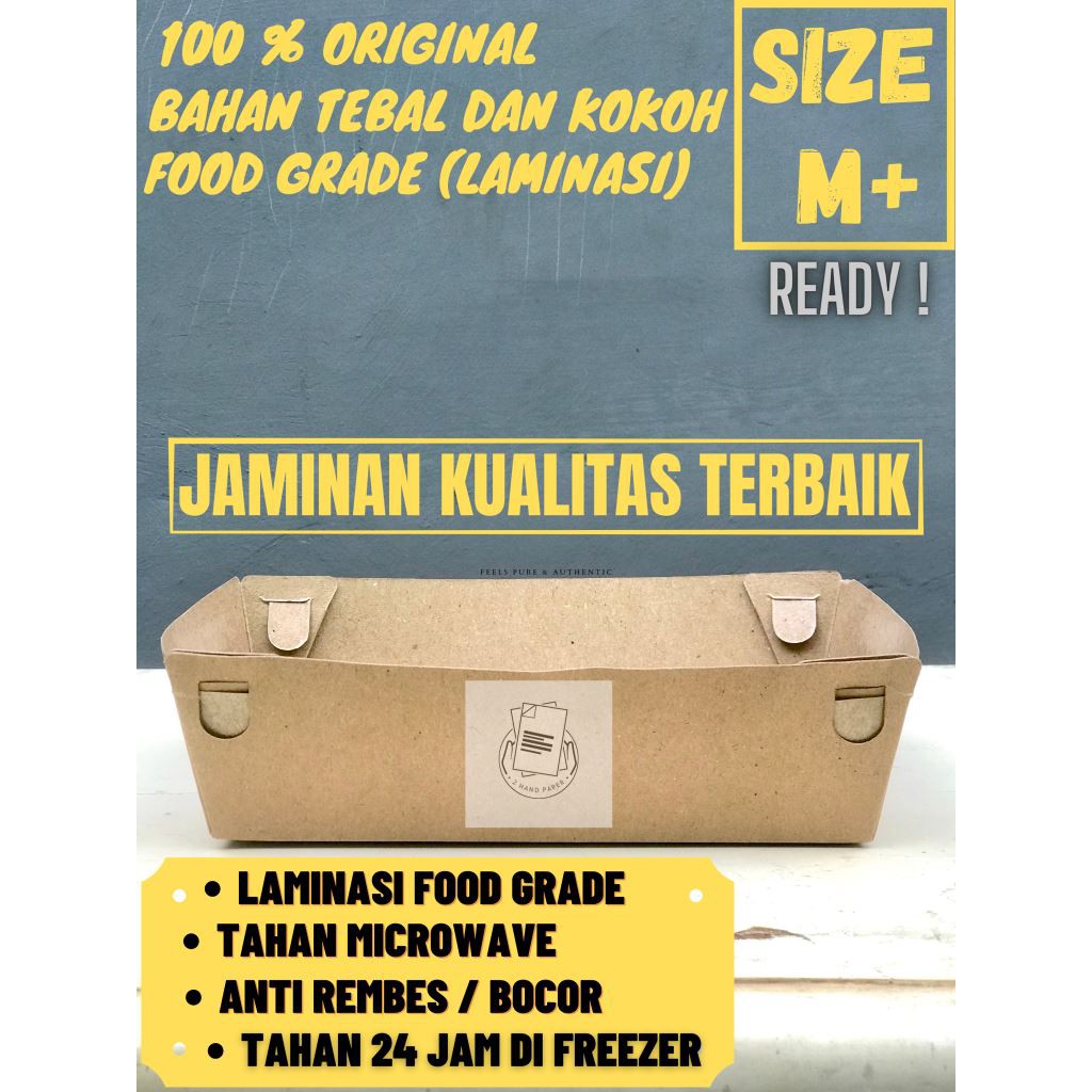 Jual PAPER TRAY FOOD ukuran 18x11x5 / PAPER FOOD TRAY / FOOD TRAY ...