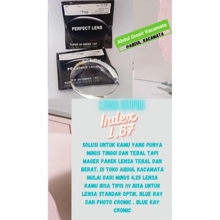 Jual LENSA H.INDEX 1,67 PHOTOCROMIC /BLUE CROMIC ANTIRADIASI | Shopee ...