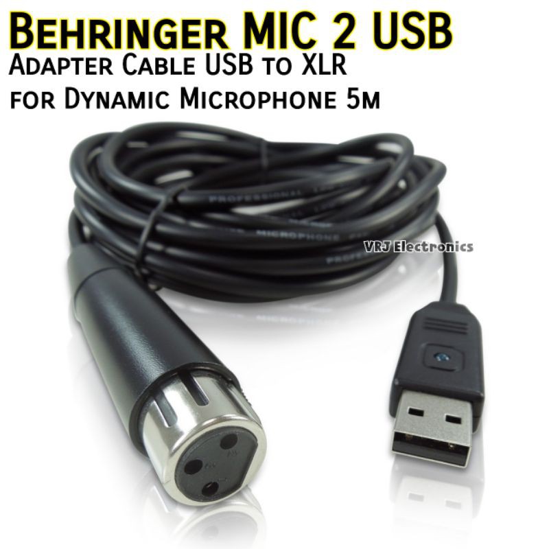 Jual Kabel Behringer MIC 2 USB Adapter Cable USB to XLR for Dynamic ...
