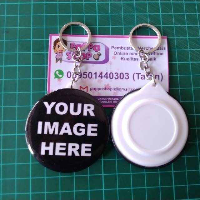Jual GANTUNGAN KUNCI PIN POLOS CUSTOM 44mm MURAH REQUEST DESAIN ...