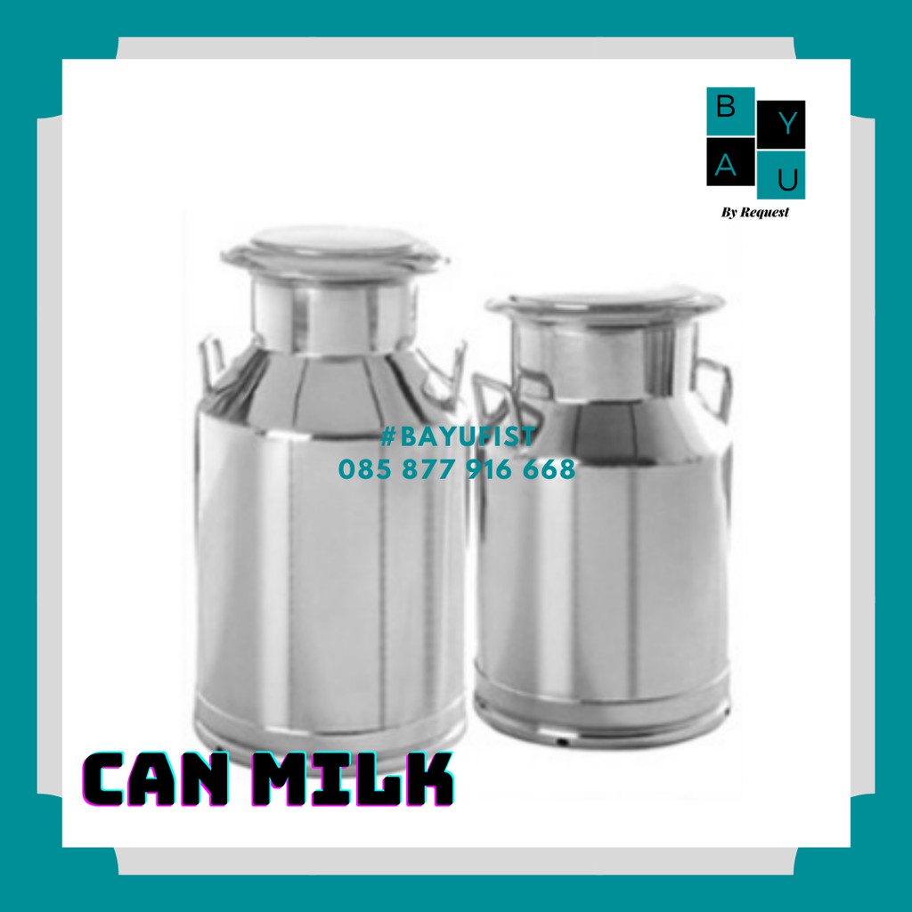 Jual READY 10LT MILK CAN, TEMPAT SUSU, WADAH SUSU SAPI HANDMADE ...