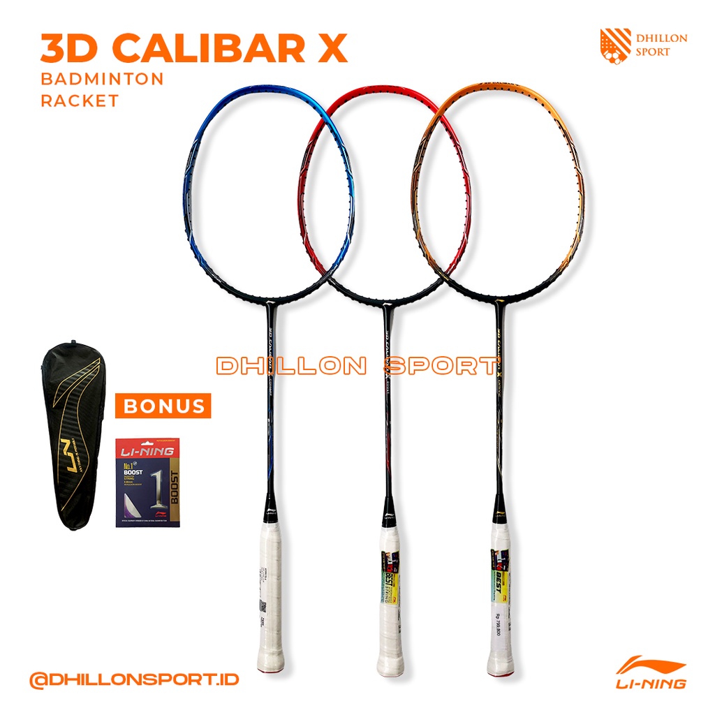 Jual Raket Lining 3D Calibar X Boost Combat Drive Original | Shopee ...