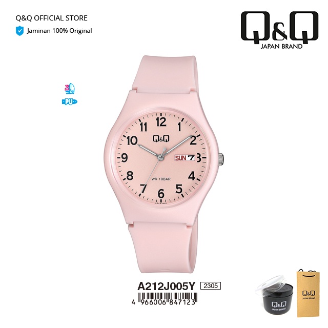 Jual Q&Q QQ QNQ Q&Q Daydate Display A212 A212J Analog Original Watch Jam Tangan Unisex Tahan Air ...