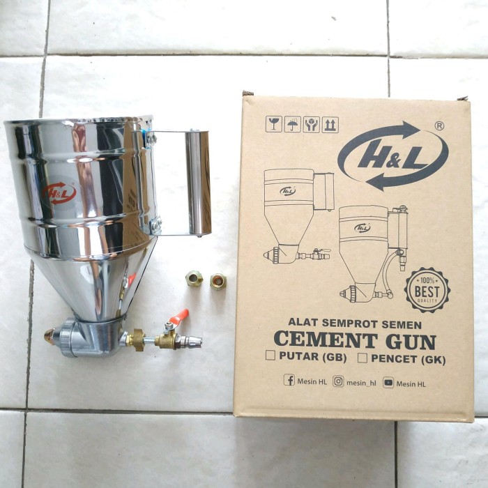 Jual Alat Semprot Spraygun Spray Gun Tekstur Texture Semen Cement H&L ...