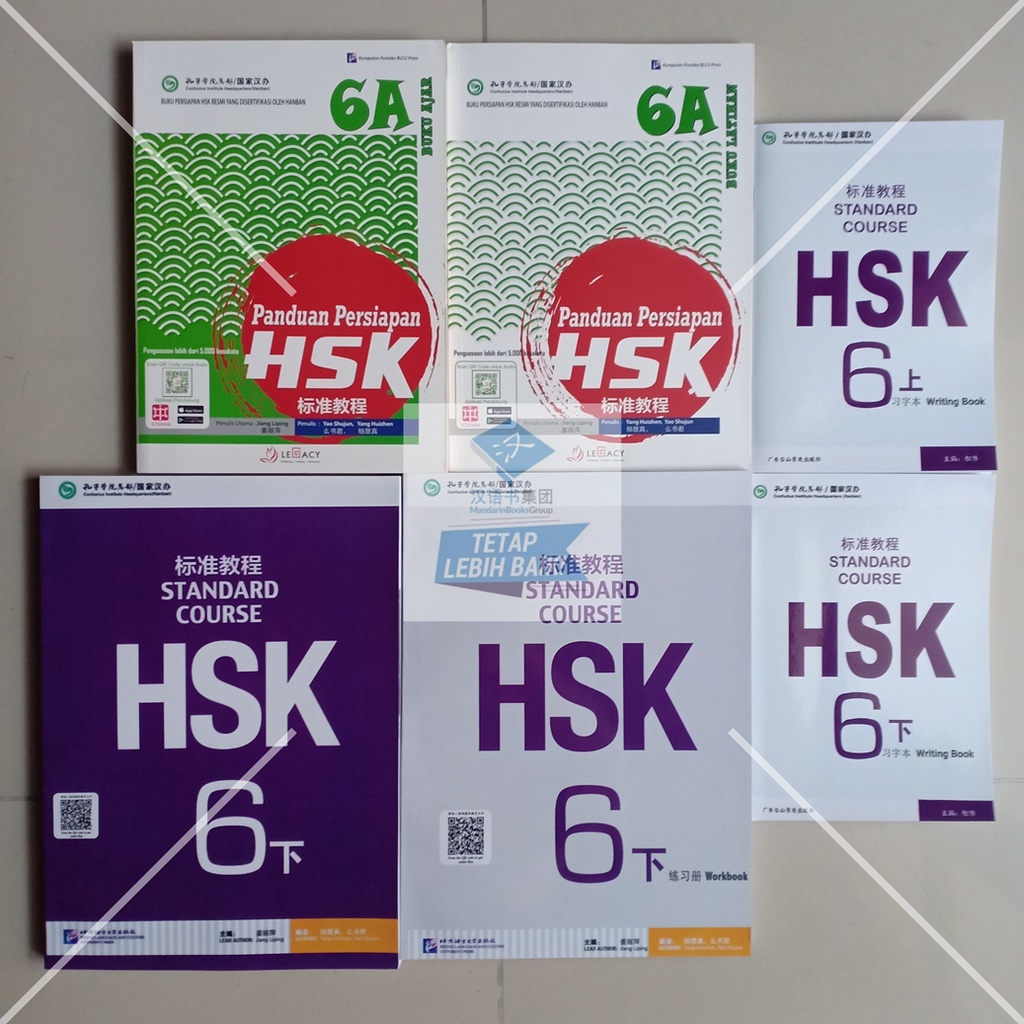 Jual Paket Buku HSK 6 Panduan Persiapan & Writing Book (6 Jilid + QR ...