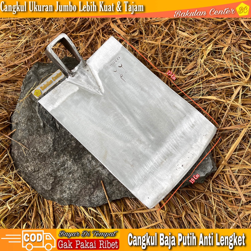 Jual Cangkul Baja Putih Asli Super Tajam Ukuran Jumbo Cangkul Anti ...