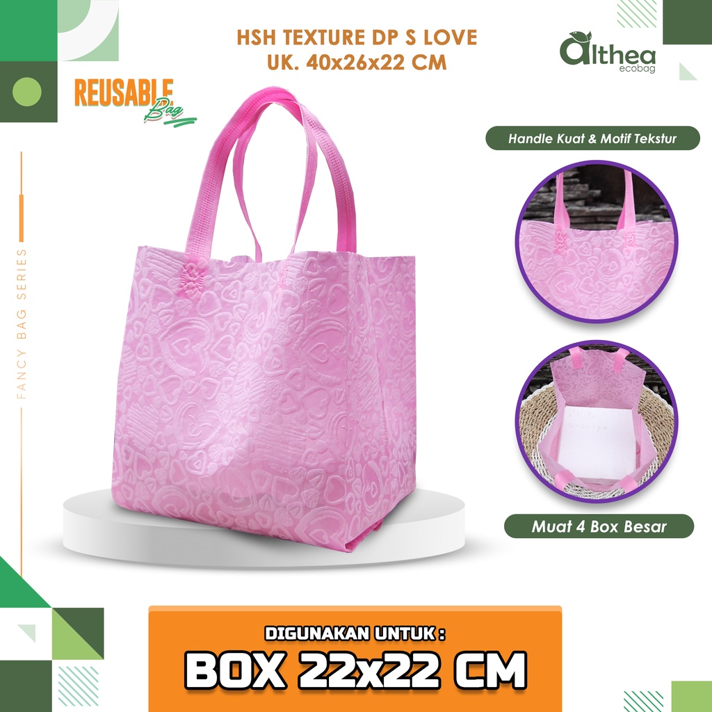 Jual ALTHEA Tas Kotak Nasi | Tas Selamatan Box Nasi 22x22 | Tas Besek Spunbond | Tas Spunbond ...