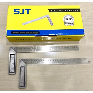 Jual Siku meter 12inci SJT BAGUS Siku meteran tukang 12 inci penggaris ...