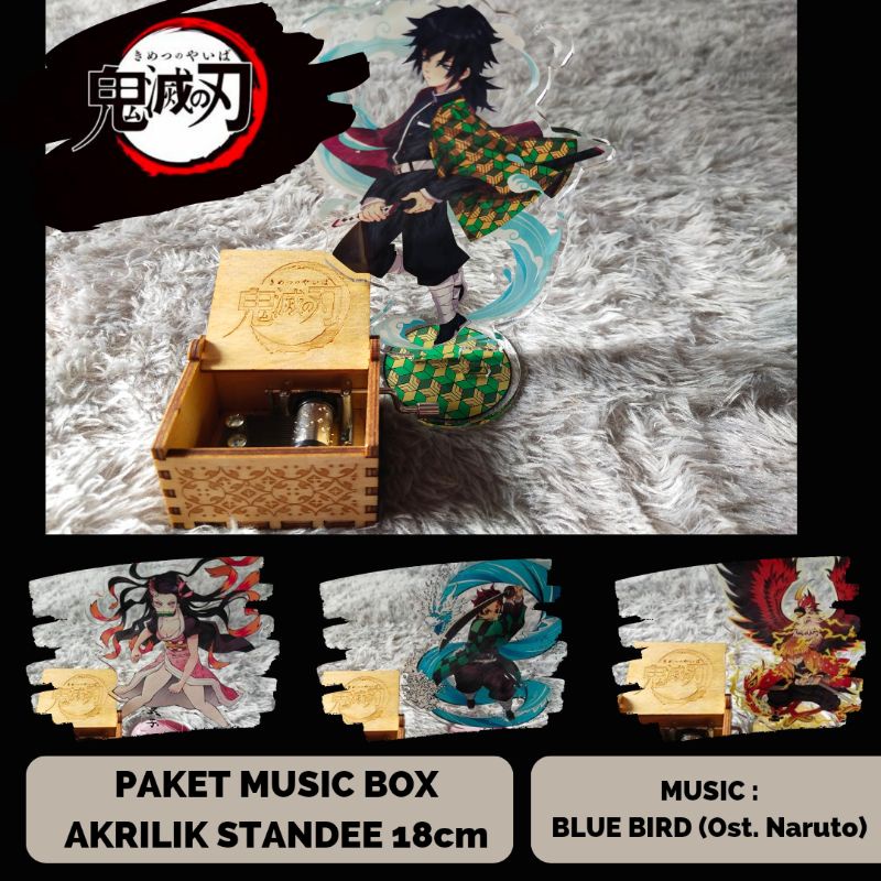Jual Paket Musik Box Anime Demon Slayer dan Akrilik Standee | Shopee ...
