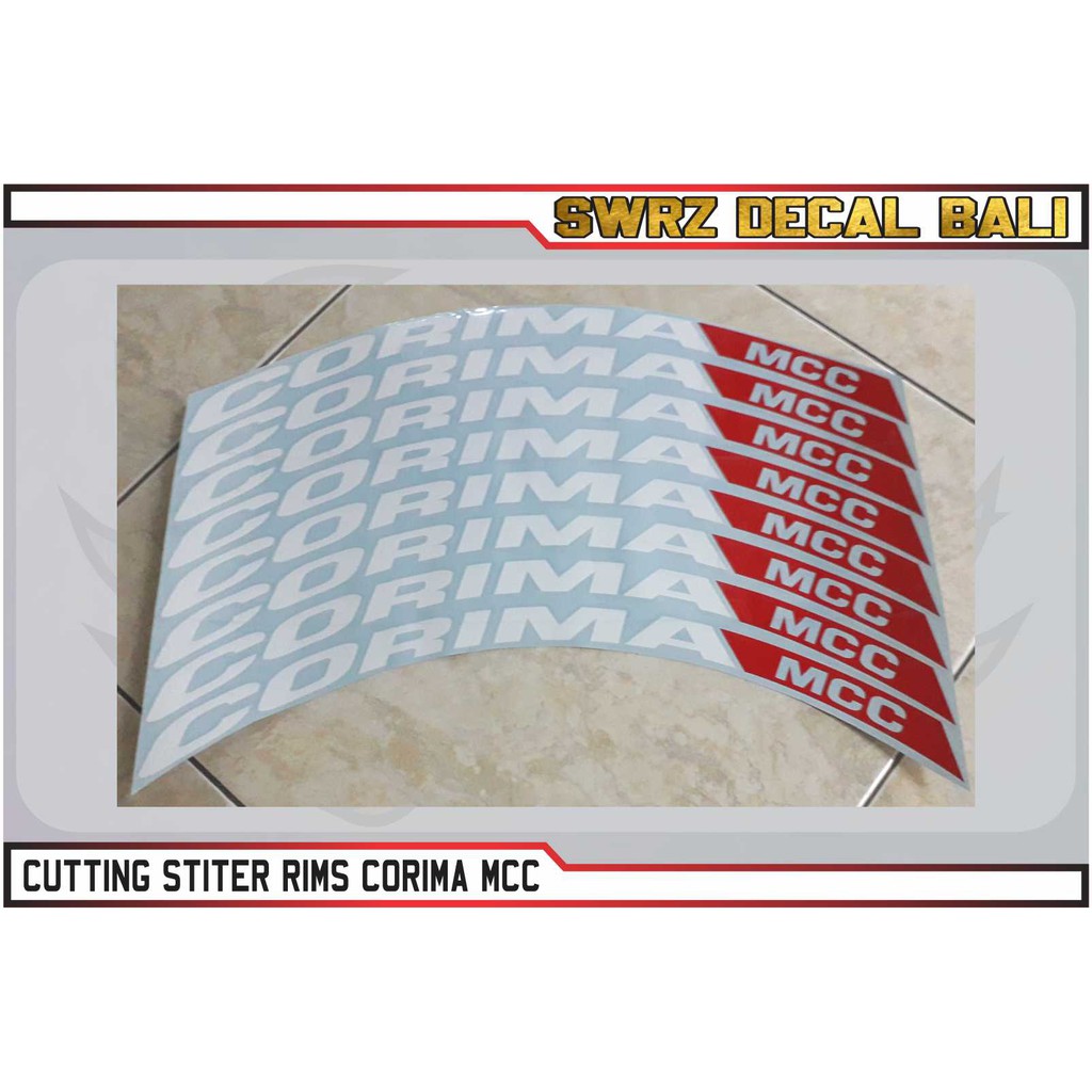 Jual DECAL CUTTING STIKER RIMS CORIMA MCC 700c LEBAR STIKER 27mm ...