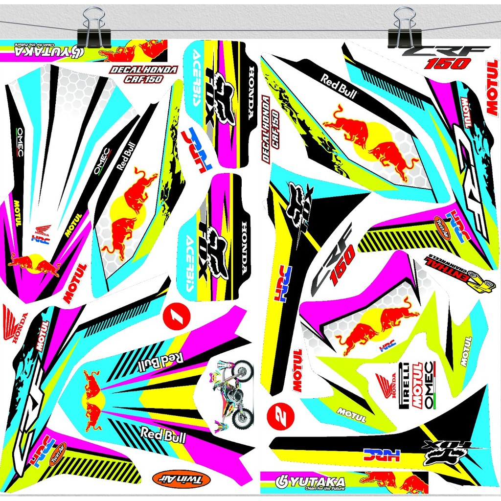 Jual Striping CRF 150 L Variasi Honda Decal Sticker Stiker Scotlite ...