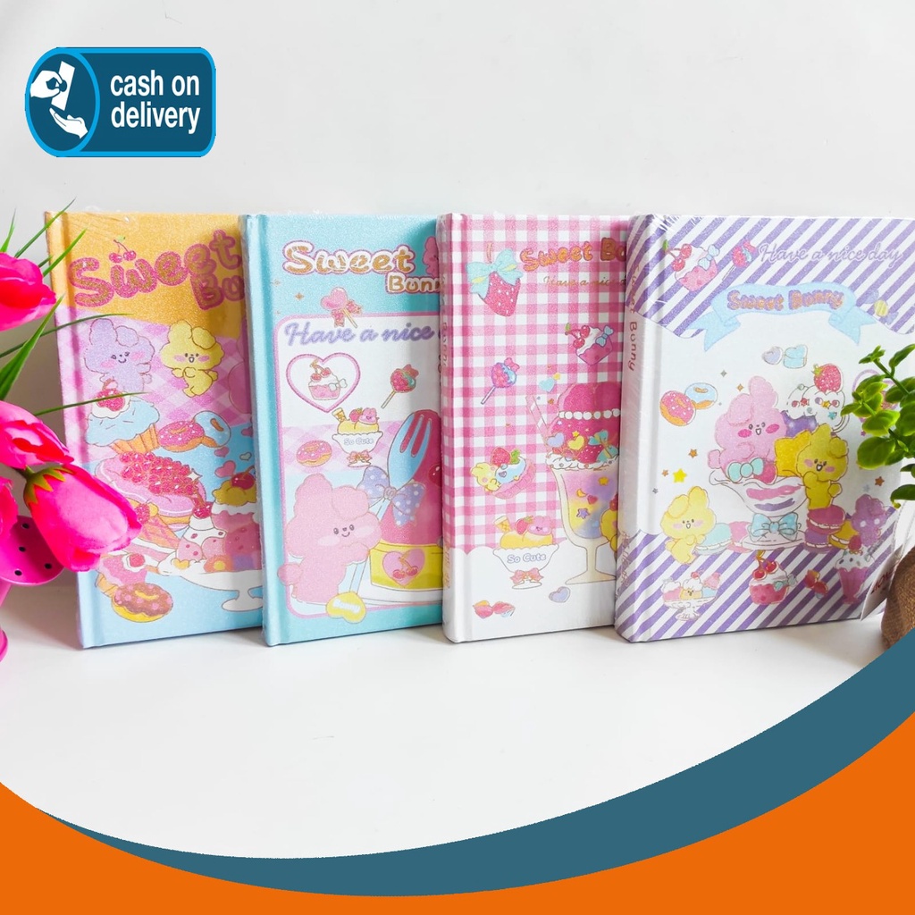 Jual NOTEBOOK A5 SWEET BUNNY KERTAS FULL COLOR KARAKTER BUKU DIARY SO ...