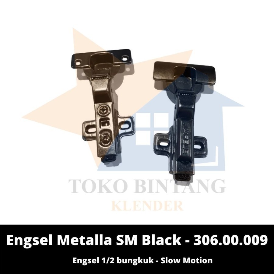 Jual Engsel Sendok Hafele Metalla SM Black ½ Bungkuk - 306.00.009 (pcs) | Shopee Indonesia