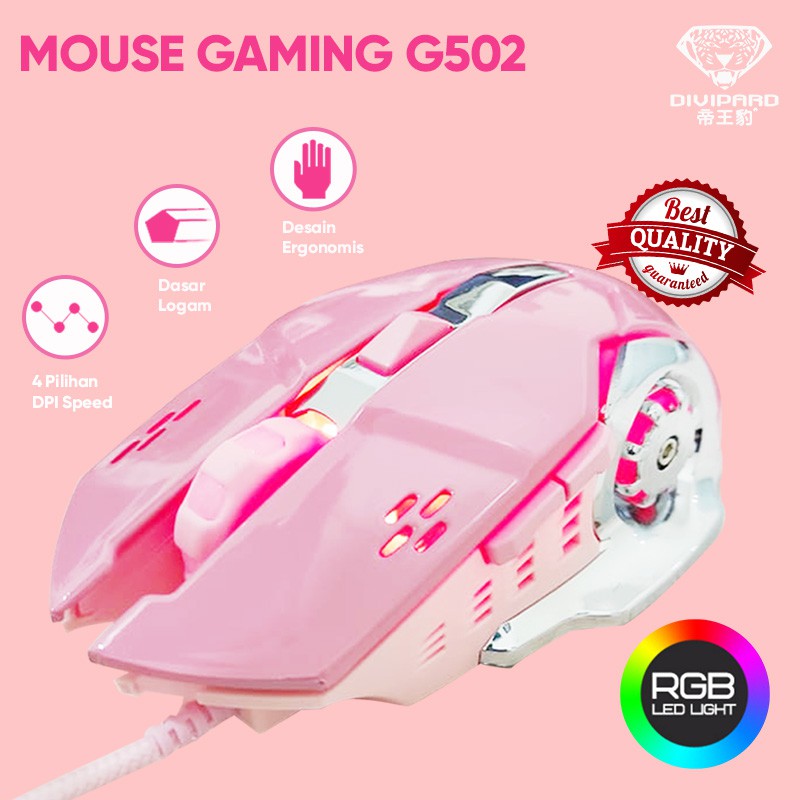 Jual Mouse Gaming Colorful Backlight Divipard G502 3200 DPI - Mouse ...