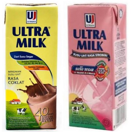 Jual Susu Ultra Jaya Ultra Milk UHT 200 ML dan 250 ML | Shopee Indonesia