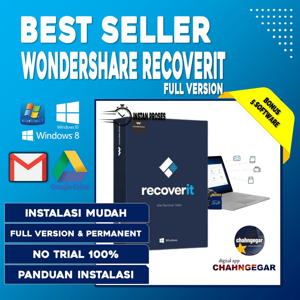 Jual Recoverit versi terbaru full version | Software Data Recovery Tool ...