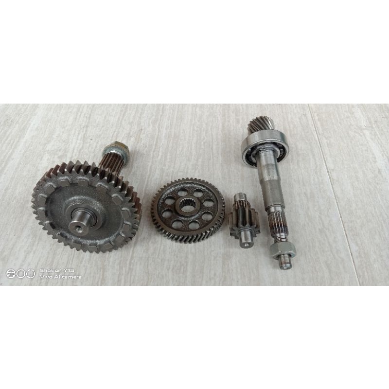 Jual gigi rasio gear ratio transmisi gardan full set honda beat spacy ...