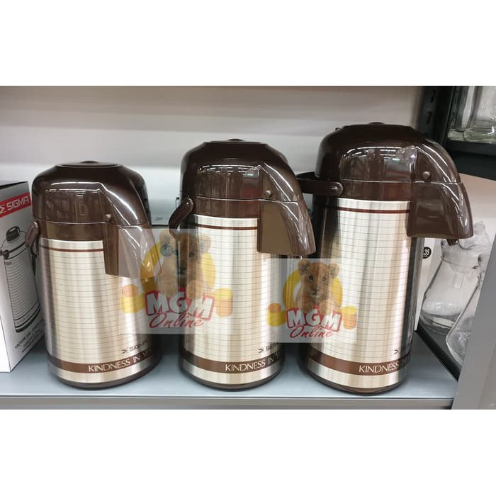 Jual SIGMA 2.5L Termos Air Panas Kaca / Termos Pompa Kaca 2.5L ...