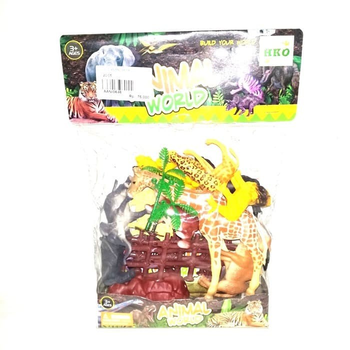 Jual Mainan anak binatang karet Wild Animal 66158 DP | Shopee Indonesia