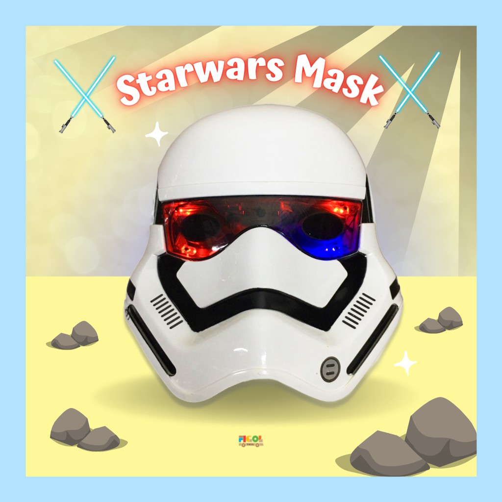Jual Topeng Startroopers Star Wars Lampu 311 Topeng Starwars | Shopee ...