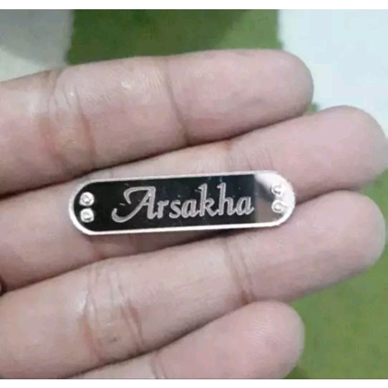 Jual label hijab custom merek nama toko label mahar buket parcel ...