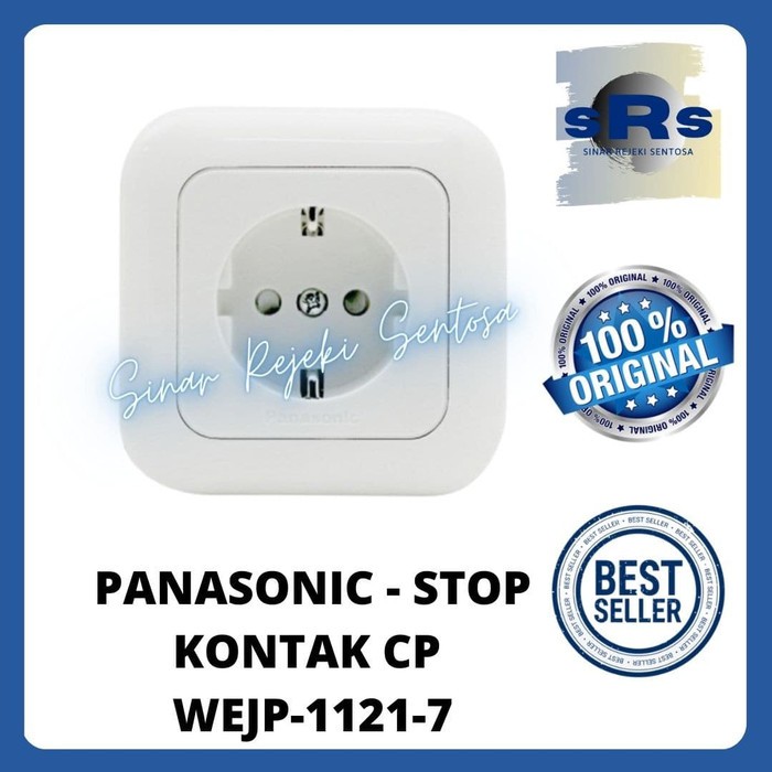 Jual PANASONIC STOP KONTAK CP ENGKEL WEJP 1121-7 | Shopee Indonesia