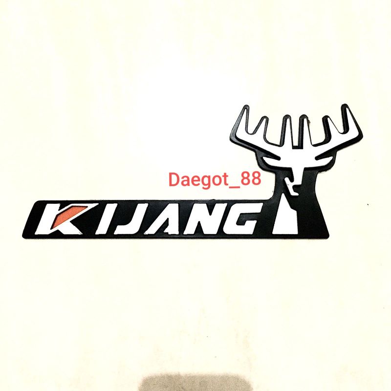 Jual Emblem Logo Mobil tulisan Kijang Tanduk putih kijang grand ...