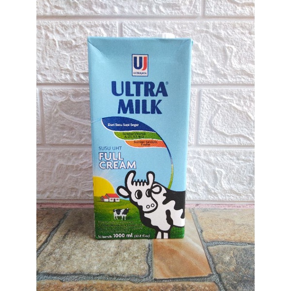 Jual susu ultra milk uht plain 1000ml | Shopee Indonesia