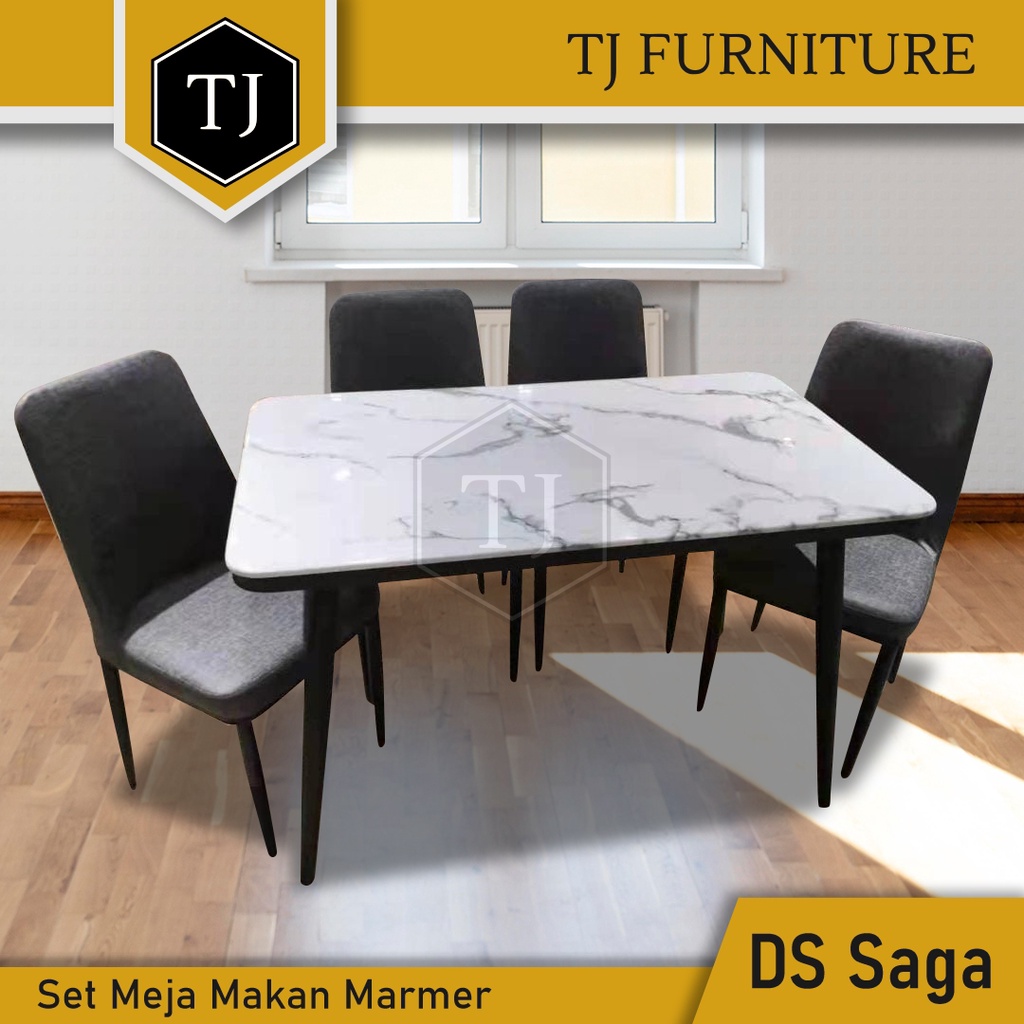 Jual Importa Set Meja Makan Marmer dan 4 Kursi / Dining Table and 4 ...