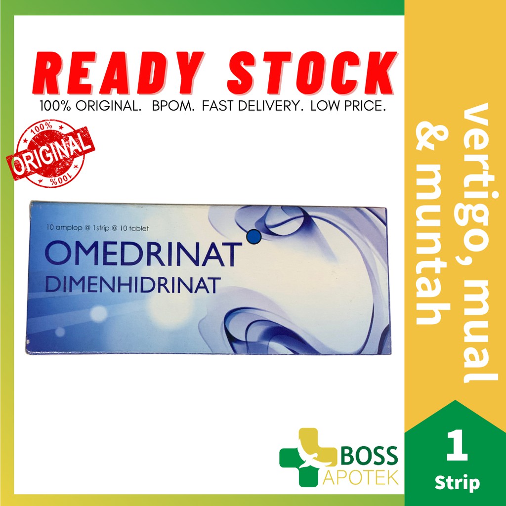 Jual OMEDRINAT 50 MG 10 TABLET meredakan mabuk perjalanan & mengobati ...
