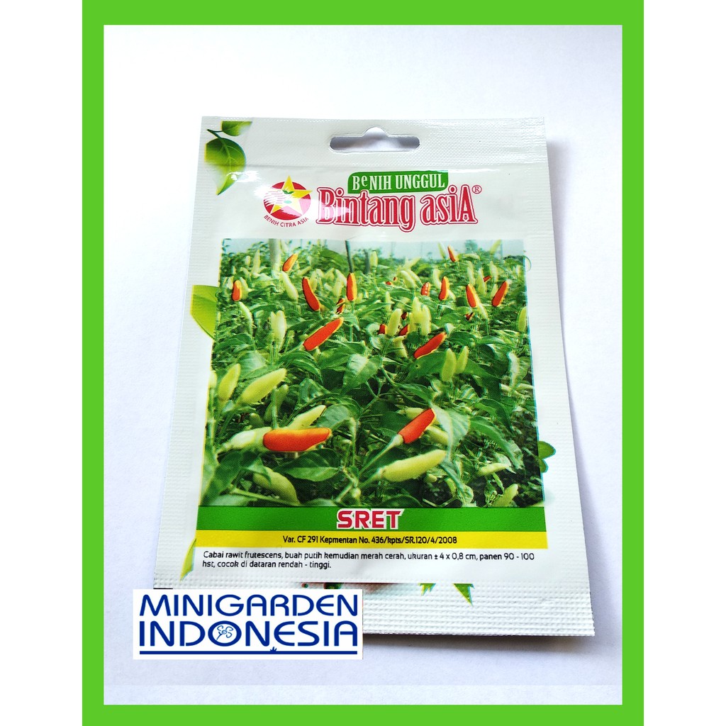 Jual CABAI RAWIT SRET 2 GRAM PACK KECIL benih bibit biji cabe rawit ...
