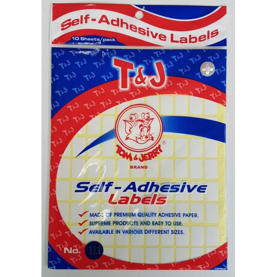 Jual Label Sticker Tom & Jerry No.111 Sticker T&J Nama 12x18mm | Shopee ...