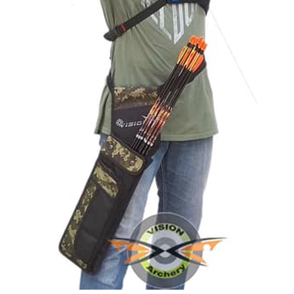 Jual Quiver Panahan Panther Green Army Quiver Samping / Tas Arrow ...