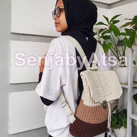 Jual Tas Ransel Rajut "Blaster" (ART. Z7876) | Shopee Indonesia