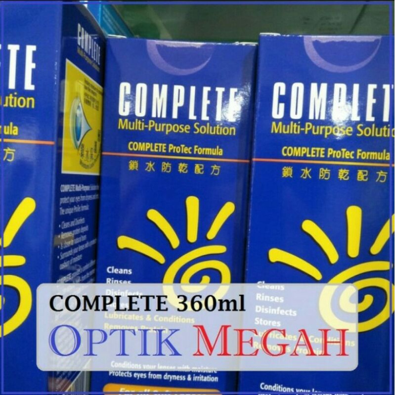 Jual =OptikMegah= COMPLETE Multi Purpose Solution 360ml --Cairan ...