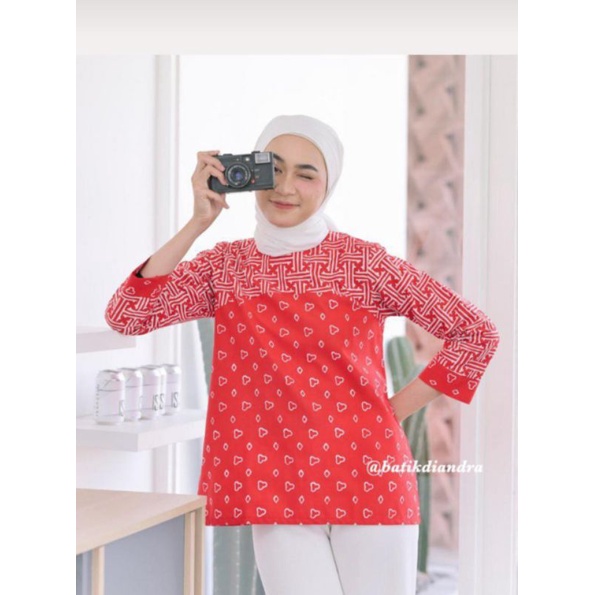 Jual Batik Blouse Atasan Wanita Kekinian Baju Kerja Modern Couple by ...