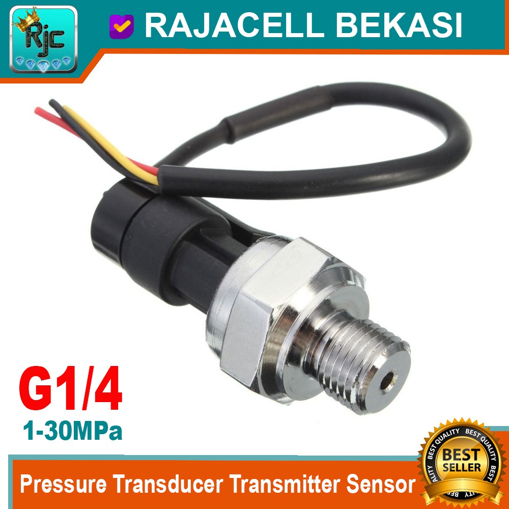 Jual Sensor Tekanan Pressure Tranducer Transmitter Sensor G1/4 1/4" 1 ...