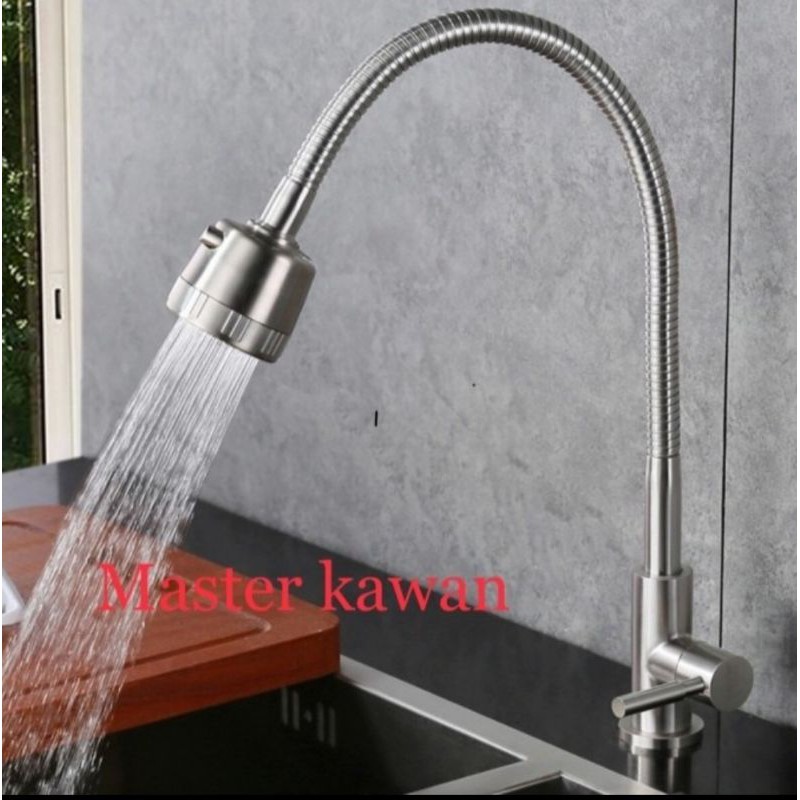 Jual Kran Kitchen Sink Fleksibel SUS 304 Anti Karat / Keran Dapur Cuci Piring MEJA | Shopee ...
