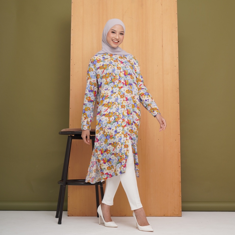 Jual LONG TUNIK RAYON VISCOSE PREMIUM BUSUI/TUNIK RAYON MOTIF TERBARU ...