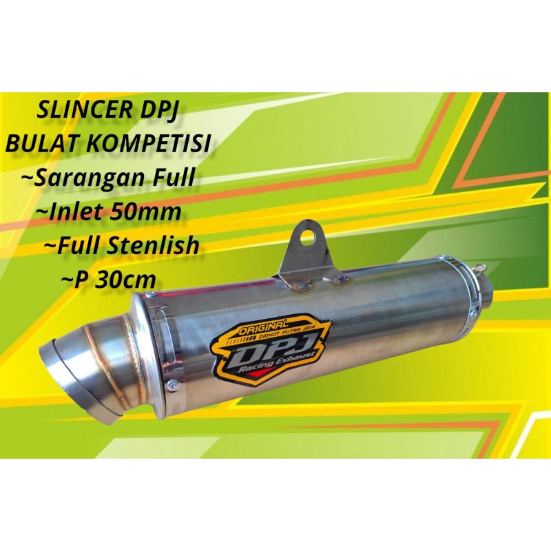 Jual slincer knalpot bulat kompetisi DPJ sarfull bass adem | Shopee ...